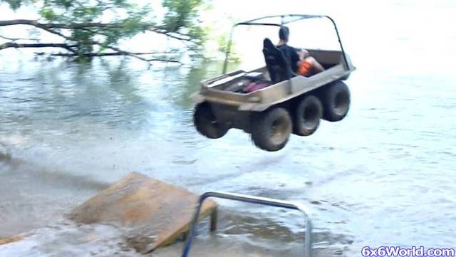 Max IV in the Air - Amphibious ATV Pictures