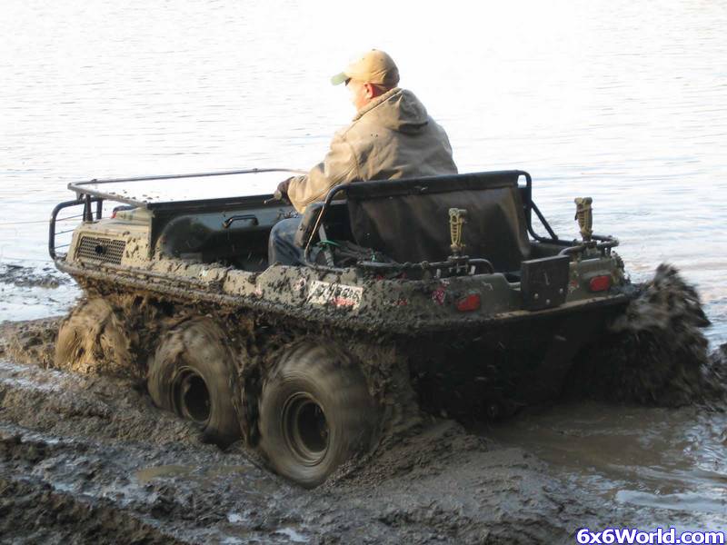Bigfoot in Mud - Amphibious ATV Pictures