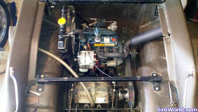 Engine swap (about) complete. - Amphibious ATV Pictures