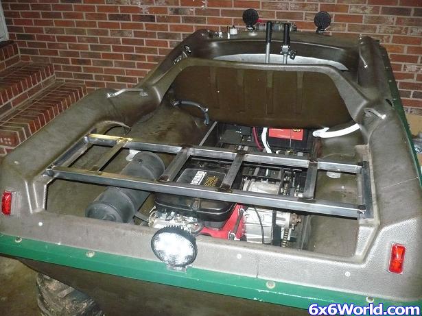 Engine bay fan tray - Amphibious ATV Pictures